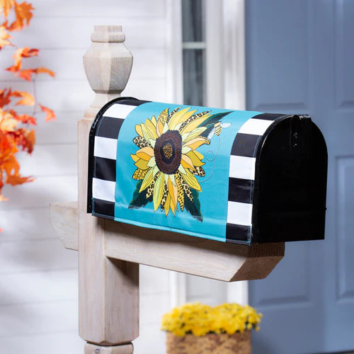 Welcome Friends Leopard Sunflower Mailbox Cover - My Secret Garden