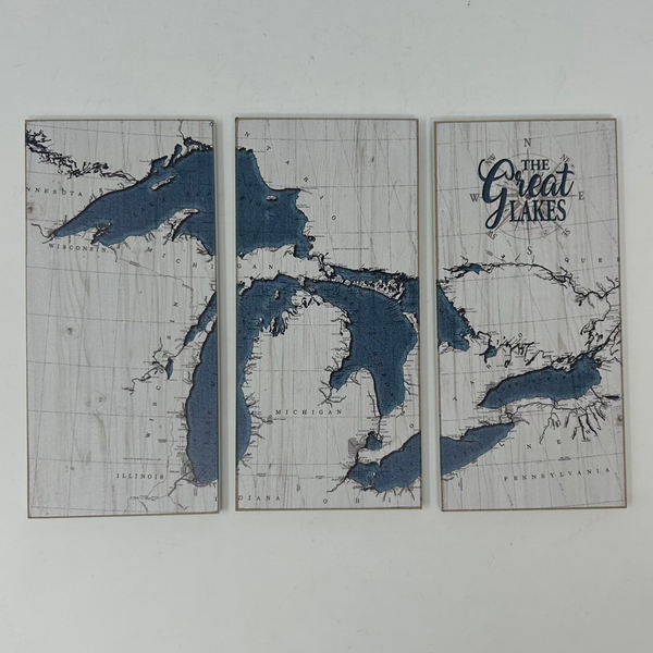 3 Panel Great Lakes Magnet - My Secret Garden