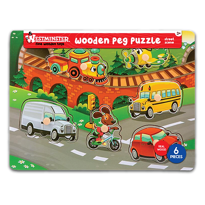 Wooden Peg Puzzle - My Secret Garden