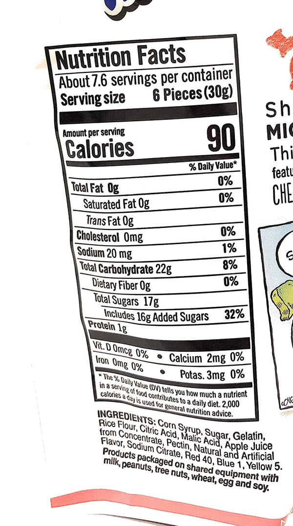 Michi-Gummies Sours 8oz Resealable Bag - My Secret Garden