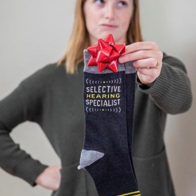 Selective Hearing Specialist Men's Socks - My Secret Garden